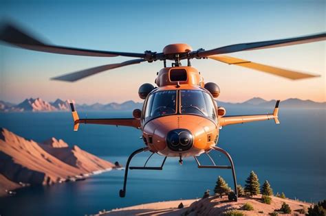 Premium Ai Image Military Helicopter Hover War Weapon Rescue Helicopter Civil Aircraft