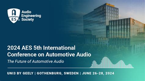 2024 Aes 5th International Conference On Automotive Audio Aes