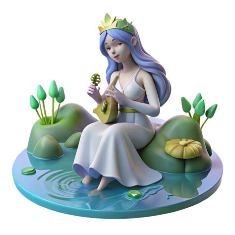 Vibrant Sought After A Playful Rusalka Luring Travelers To Their Doom