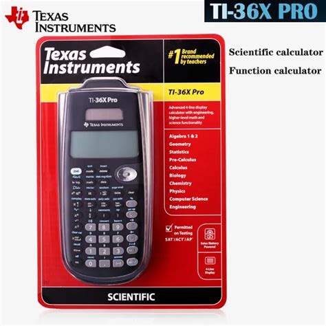 Texas Instruments Calculadoras Ti 36x เครื่องคิดเลขมืออาชีพวิทยาศาสตร์นักเรียนฟังก์ชั่นการสอบ