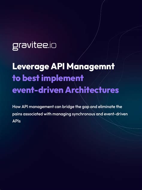 Leverage Api Management To Best Implement Event Driven Architectures
