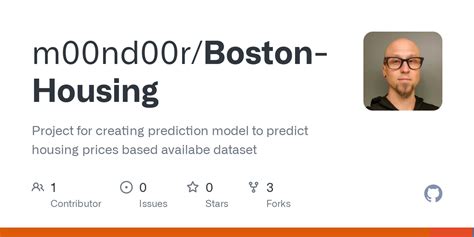 Github M Nd R Boston Housing Project For Creating Prediction Model To Predict Housing