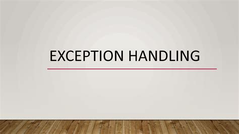 Solution Exception Handling Studypool