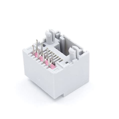 Single Port Low Profile Pcb Mount Rj45 Connector Without Magnetic
