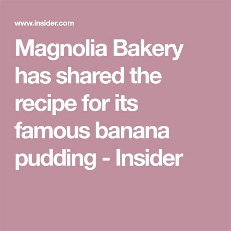 Magnolia Bakery Has Shared The Recipe For Its Famous Banana Pudding