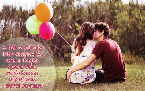 Romantic Kiss Wallpapers With Quotes Wallpaper Cave
