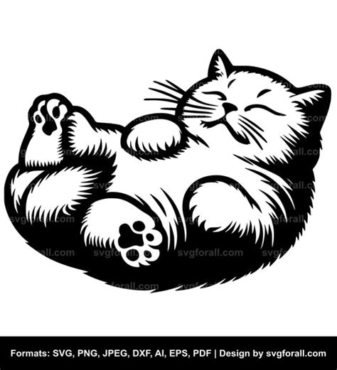 Lazy Cat Svg Png Lazy Cat Svg Png