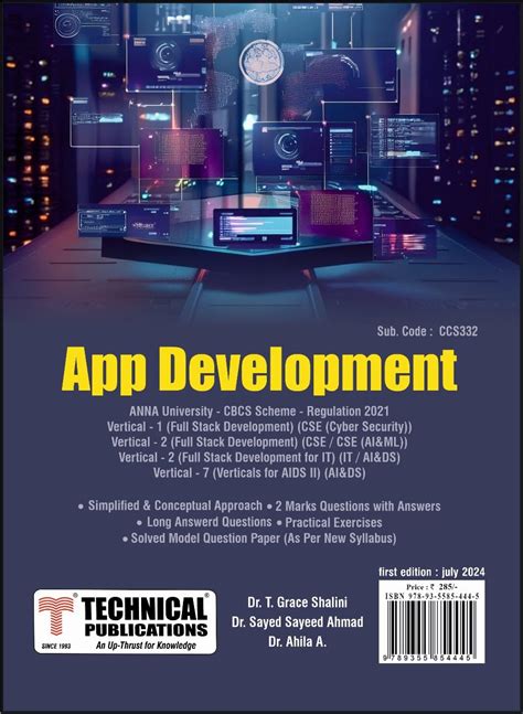 Buy App Development For Be Anna University R21cbcs Vertical Ii Cse It Ccs375