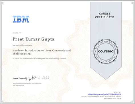 Preet Kumar Gupta On Linkedin Linux Shellscripting Techjourney Lifelonglearning Ibm Coursera