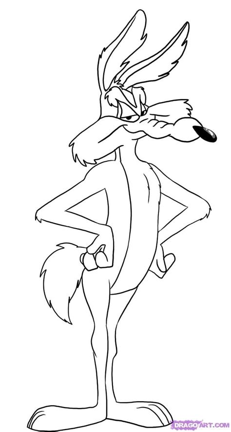 Wile E Coyote Coloring Page 766115 Clipart Library