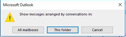 Enable And Disable Conversation View In Outlook And Office 365 Franklin University Technology
