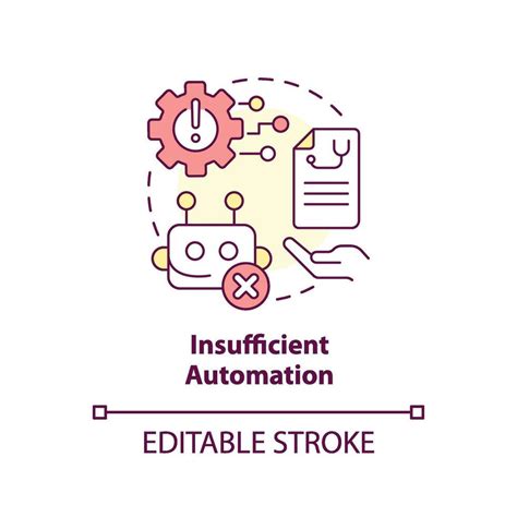 Insufficient Automation Concept Icon Tech Related Challenge In Public