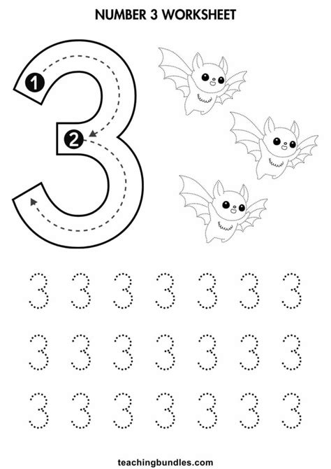 Number 3 Worksheets And Activities Preschool Kindergarten Math
