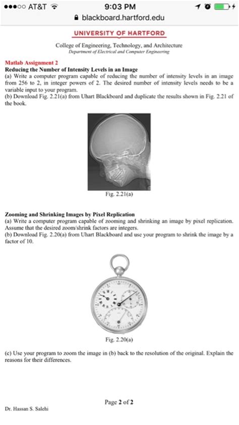 Solved Reducing The Number Of Intensity Levels In An Image