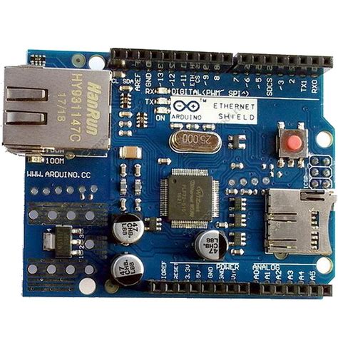 Модуль Arduino Ethernet Shield W5100 с поддержкой Poe купить в интернет магазине КомпактТул с