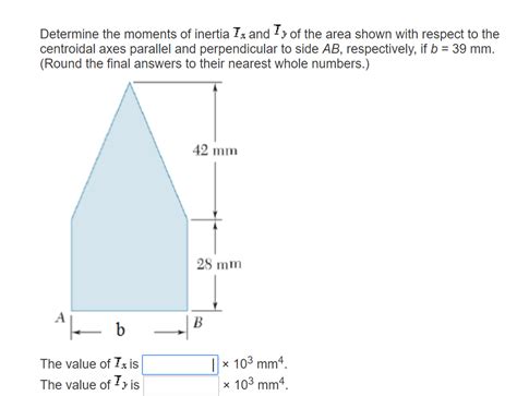 Solved Determine The Moments Of Inertia Ix And Iy Of The