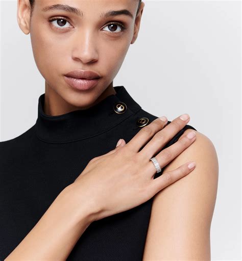 Gem Dior 반지 화이트골드 And 다이아몬드 Dior