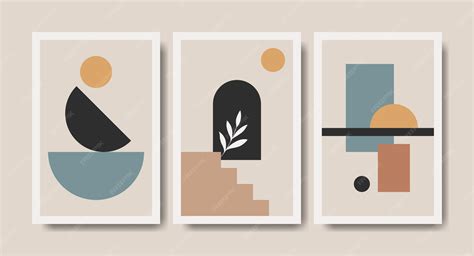 Premium Vector Minimalist Abstract Geometric Shapes Collections