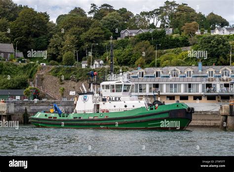 Port Of Cork Dsg Tug Boat Alex Moored In The Harbour Town Of Cobh