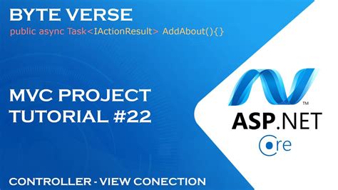 Aspnet Core Mvc Controller View Connection Add Action 22 Youtube