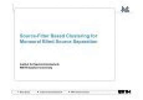 Source Filter Based Clustering For Monaural Blind Source Separation