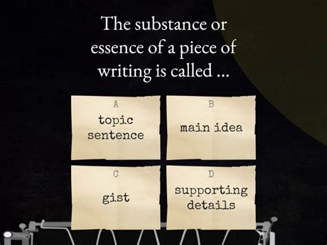 Text Hierarchy Quiz