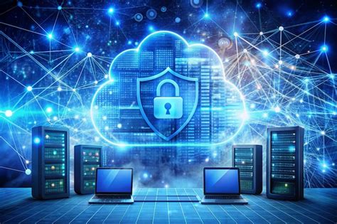 Digital Cloud Computing Cyber Technology Mobile Concept Premium Ai Generated Image