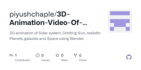 GitHub Piyushchaple D Animation Video Of Solar System And Galaxies D Animation Of Solar