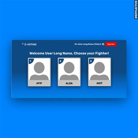 E Voting Ui Design For Election Web By Rifflective On Dribbble