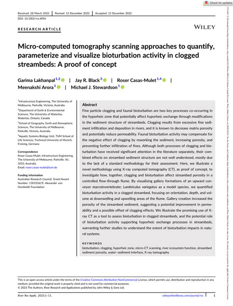 Pdf Micro‐computed Tomography Scanning Approaches To Quantify Parameterize And Visualize