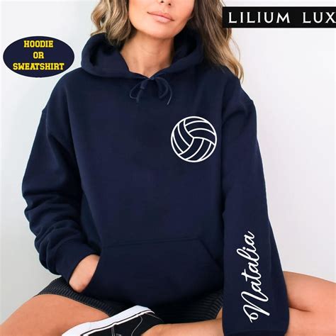 Volleyball Hoodie Etsy