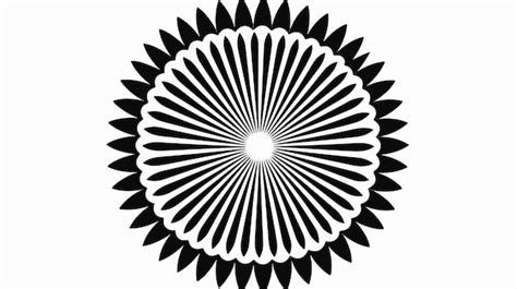 Abstract Geometric Radial Element With Concentric Radiating Lines Premium Ai Generated Vector