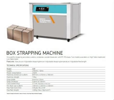 Mini Strapping Machine 5 Spm At ₹ 45000 In Ahmedabad Id 2850209711448