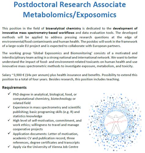 Postdoctoral Research Associate At University Of Vienna