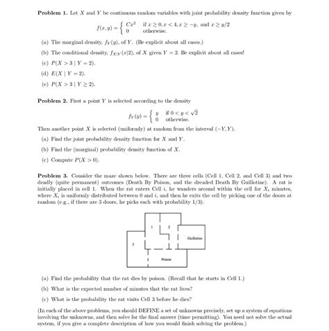 Solved Problem Let X And Y Be Continuous Random Variables Chegg