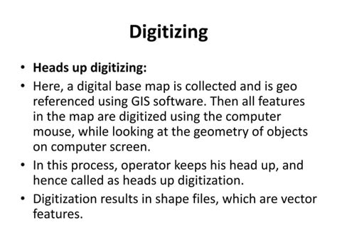 Data Input Techniques Gis Pptx Geography Science