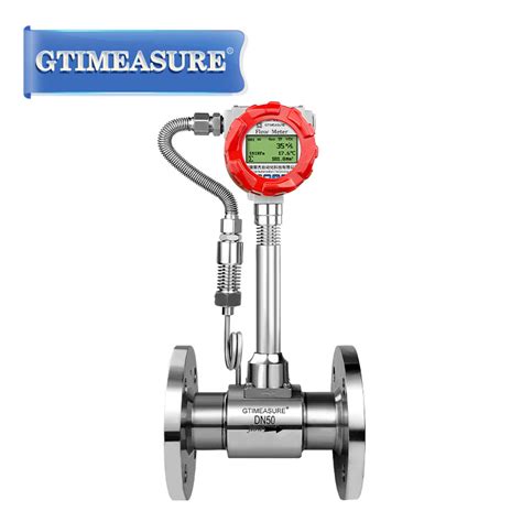 Compressed Air Vortex Flow Meter Pressure Temperature Compensation Type Pulse Output Steam