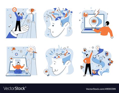 Brainstorming Is Compass Guiding Royalty Free Vector Image