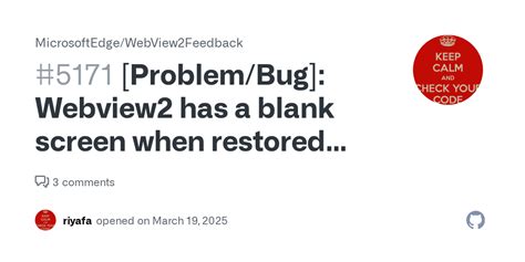 [problem bug] webview2 has a blank screen when restored from minimized
