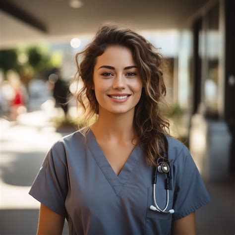 Premium Ai Image A Picture Of A Young Nurse Generative Ai