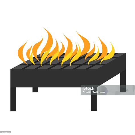 맛 있는 바베 큐 그릴 디자인 벡터 일러스트 레이 션 Eps10 그래픽 고기에 대한 스톡 벡터 아트 및 기타 이미지 고기 굽기 디자인 Istock