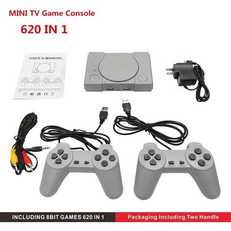 Classic Video Game Console For Ps1 Games Built In 620 Classic Action Games Retro Double Battle