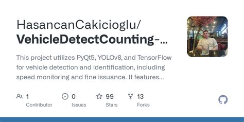 vehicledetectcounting pyqt5 gui yolov8 readme md at master