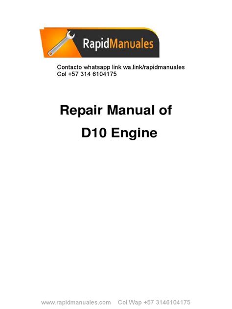 Volvo D10 Engine Service Manual Pdf