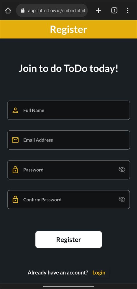 GitHub Jamesgade ToDoList Ff Flutterflow Application Check Use In