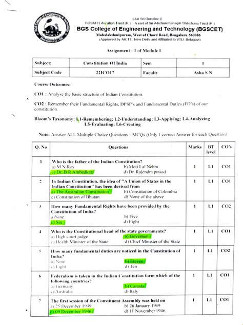Module 1 Assignment And Solutions Pdf South Asia Government Of India