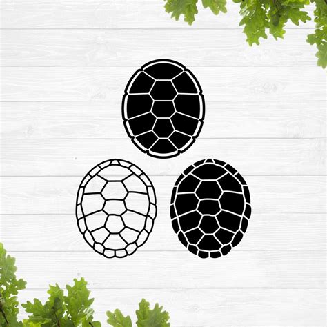 Turtle Shell Svg Turtle Shell Stencil Turtle Shell Silhouette Simple Turtle Shell Svg Etsy