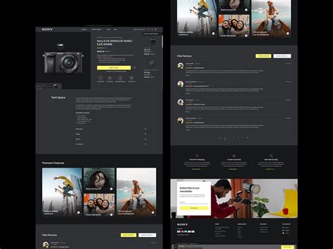 product details page design on behance