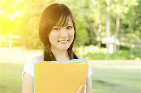 Asian College Girl Student Stock Image Image Of Portrait 67192187