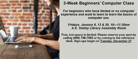 Beginners Computer Class